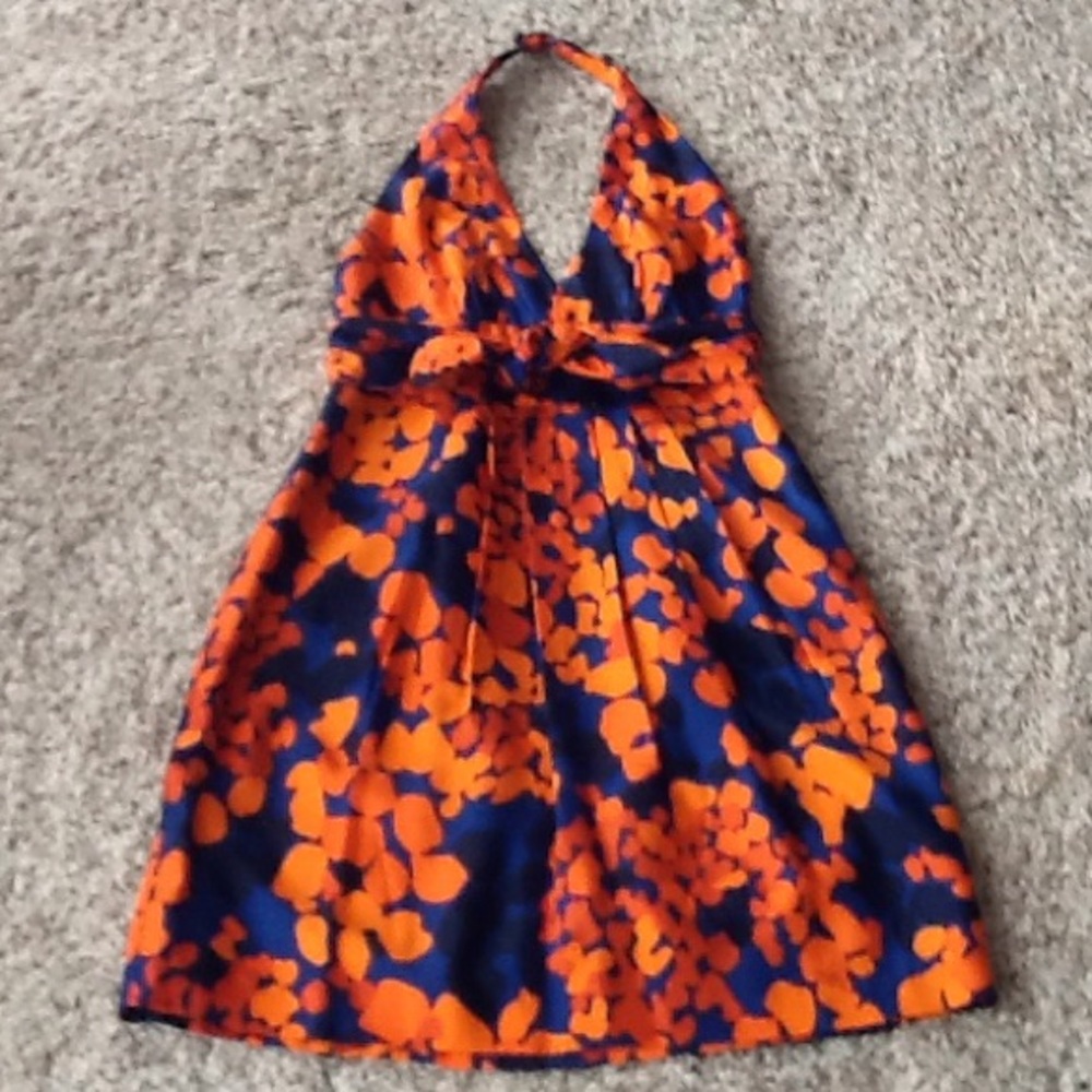 Milly Silk Halter Dress - Gem